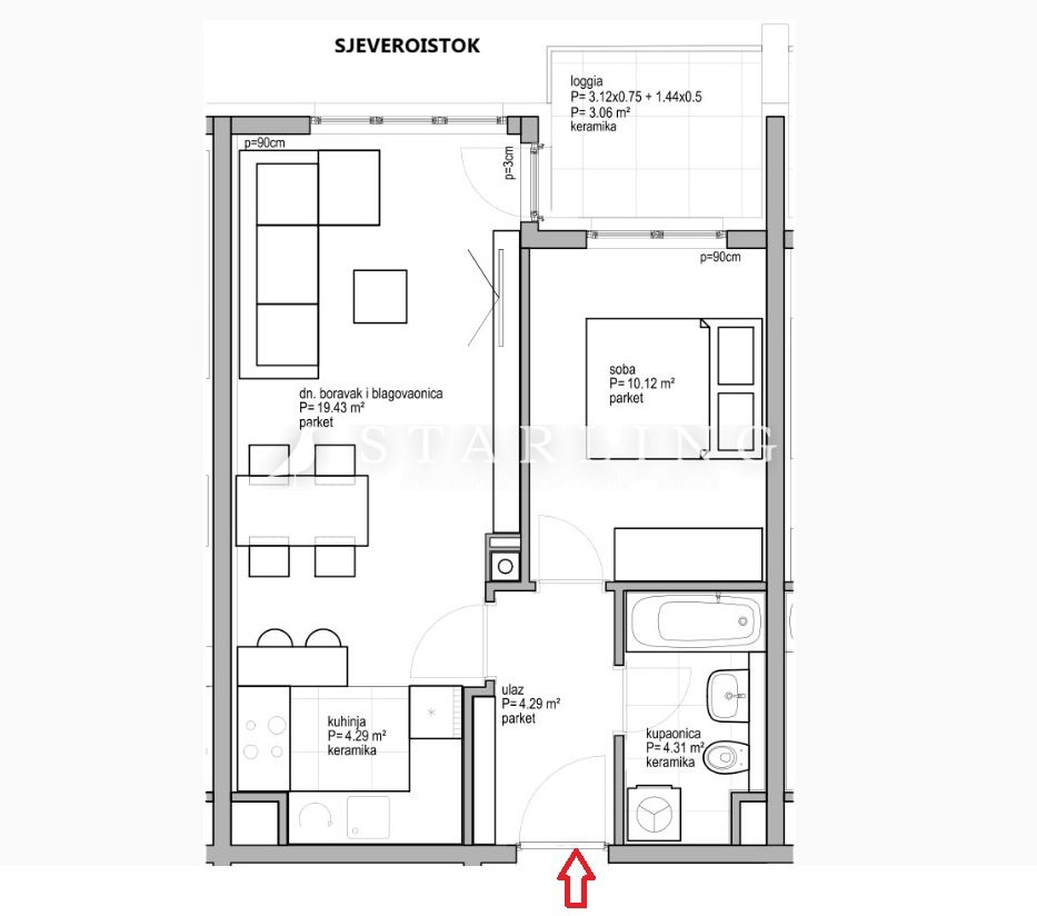 STAN, NOVOGRADNJA, PRODAJA, ZAGREB, BOTINEC, 45,5 m2, 2-SOBA | INDEX OGLASI