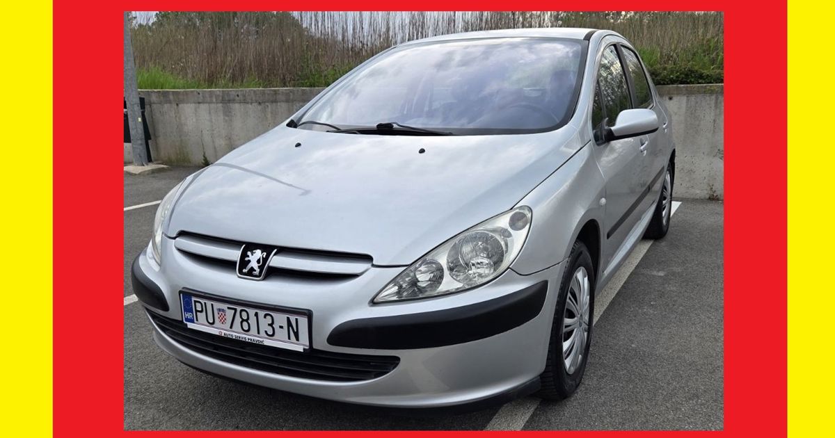 PEGEOT 307 1,4 16V - 104 000 KM - KLIMA - NOVO REG - VELIKI SERVIS- 1 ...