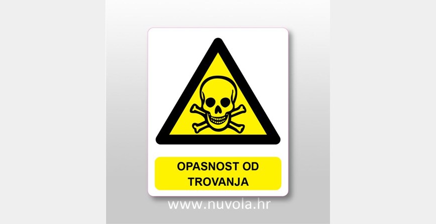 Naljepnica, znak, oznaka - Opasnost od trovanja | INDEX OGLASI